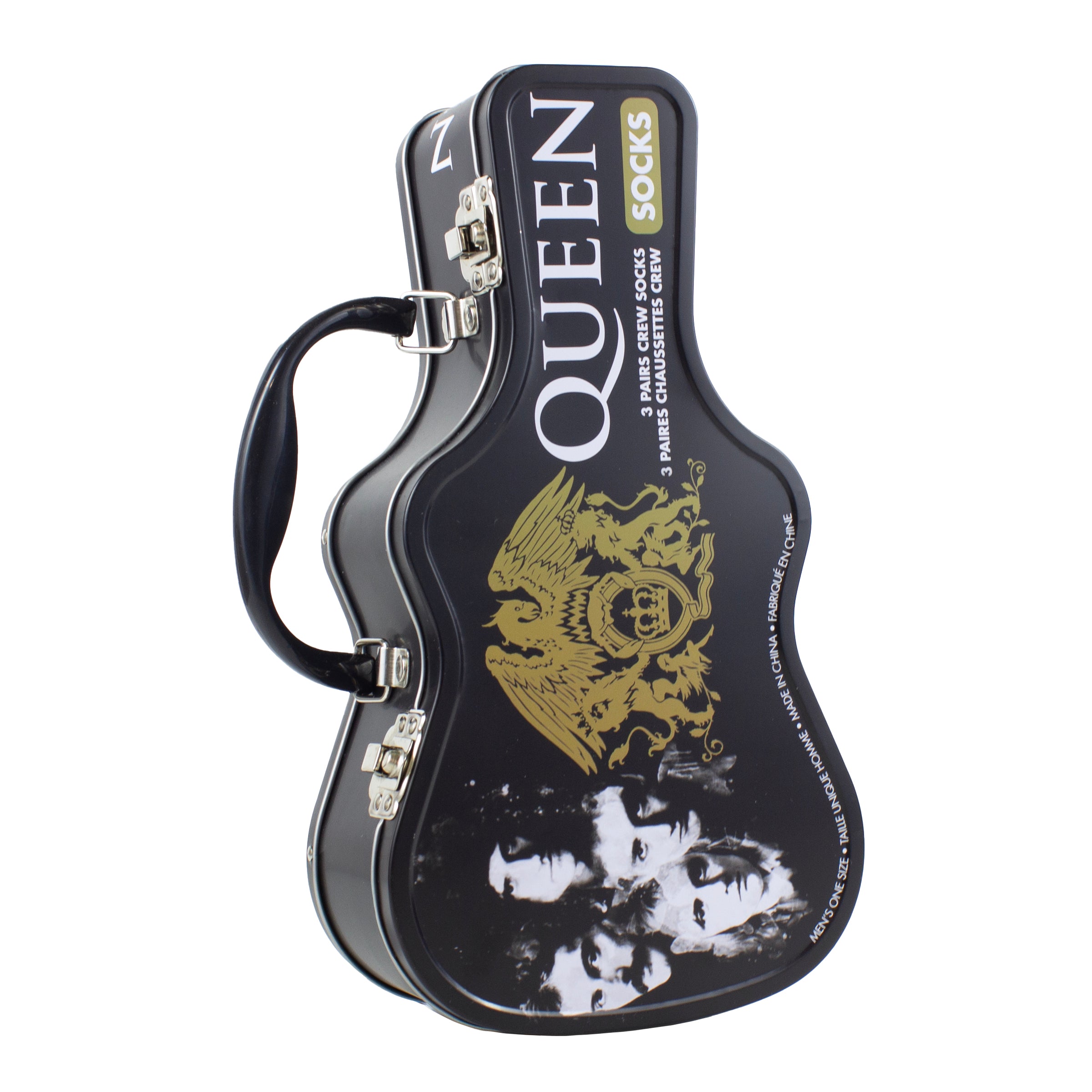 QUEEN GUITAR TIN SOCK BOX, 3 PAIR – Perri's Corporation